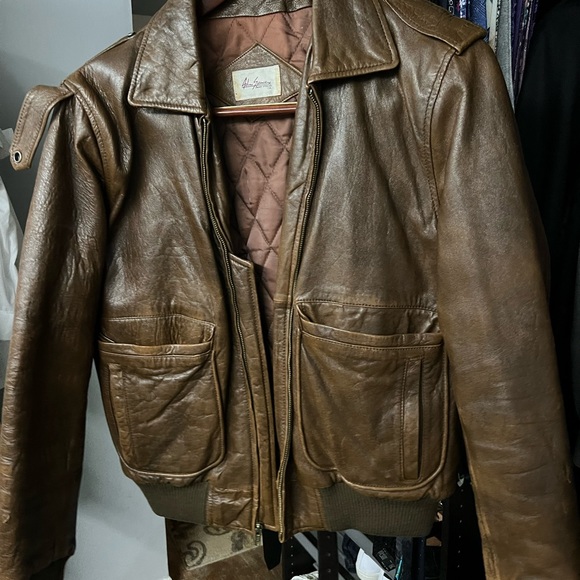 adam samuel | Jackets & Coats | Vintage Adam Samuel Leather Jacket ...